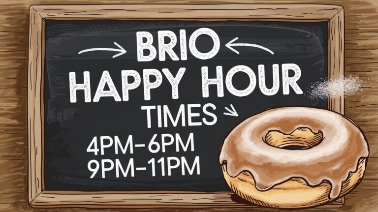 Brio Happy Hour Times with Menu Prices & Near Me 2025